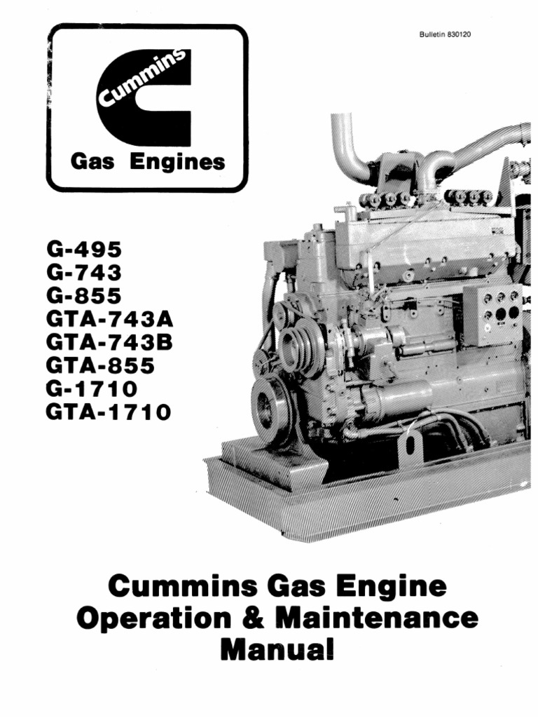 Cummins Gas Engines Manual PDF | PDF