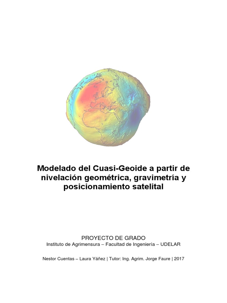 Modelado Del Cuasi-Geoide A Partir de Ni PDF | PDF | Geodesia | Ecuaciones