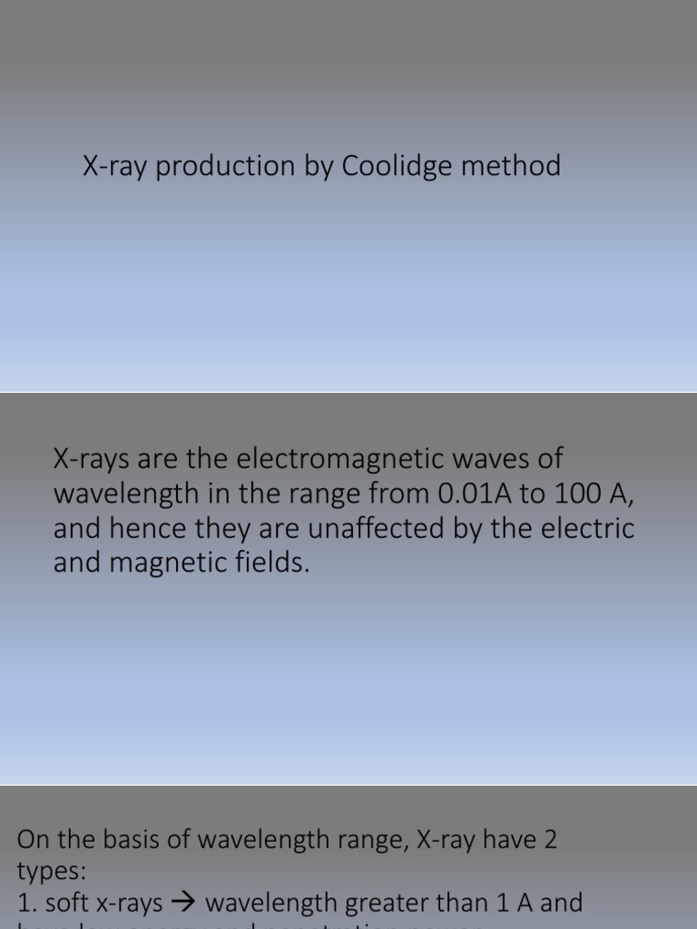 X-Ray Production by Coolidge Method | PDF