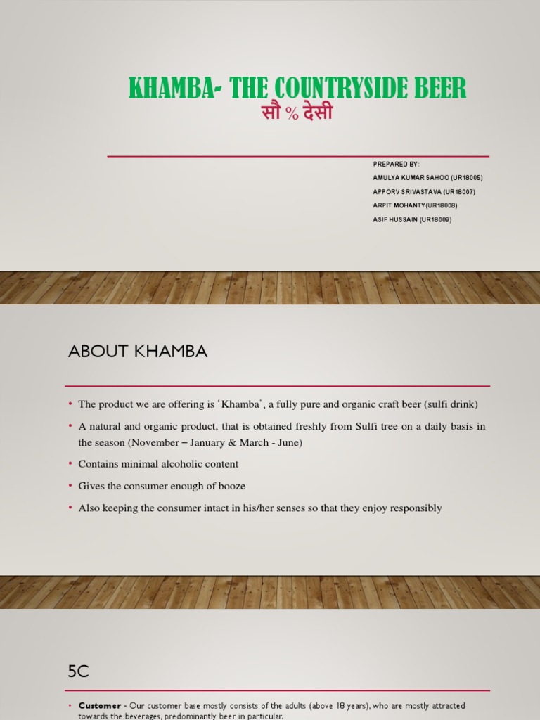 Khamba - The Countryside Beer | PDF | Bar | Retail