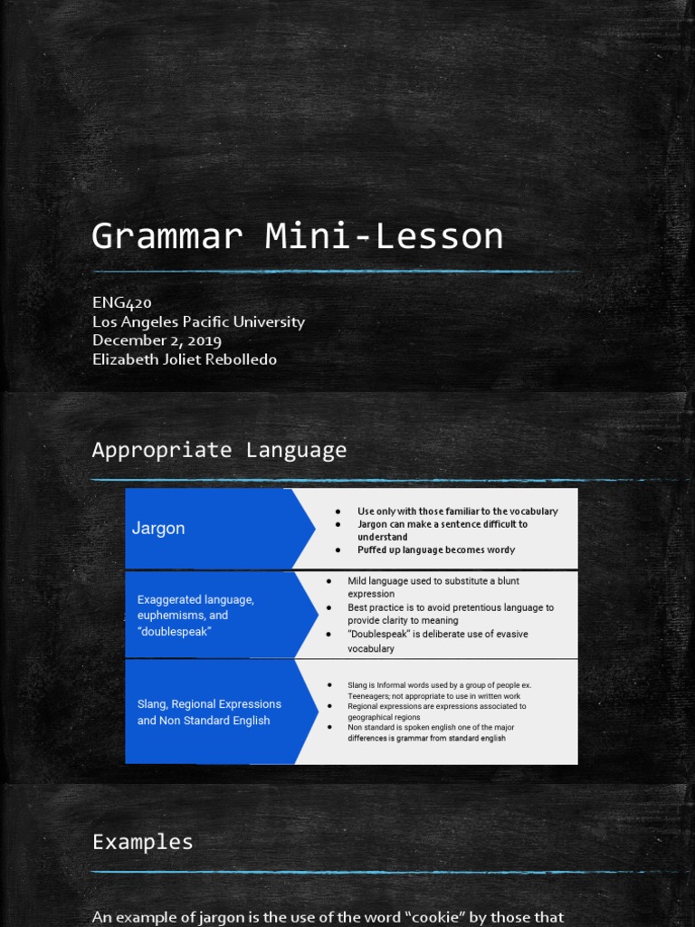 Teaching Appropriate Language Use | PDF | Jargon | Slang