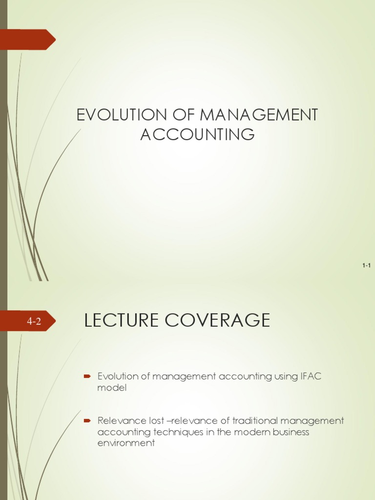Evolution of management accounting.ppt | Management Accounting ...