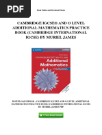 Igcse Mathematics Formula Booklet | PDF | Behavior Modification | Learning