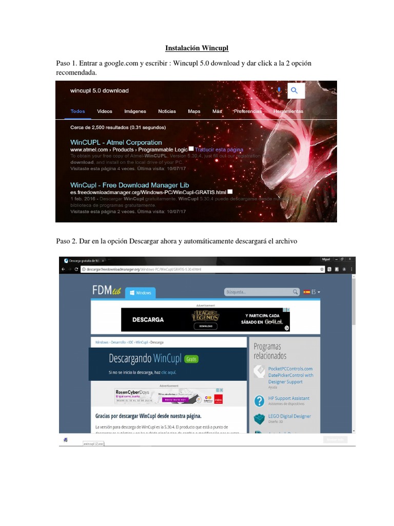 Instalación Wincupl | PDF