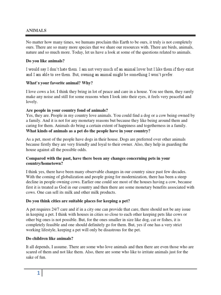 Speaking Topics | PDF | Storytelling | Elephant