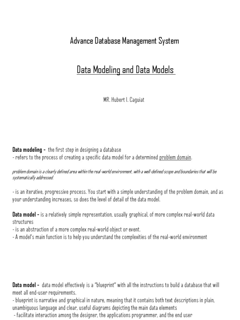 Data Model | PDF | Class (Computer Programming) | Data Model