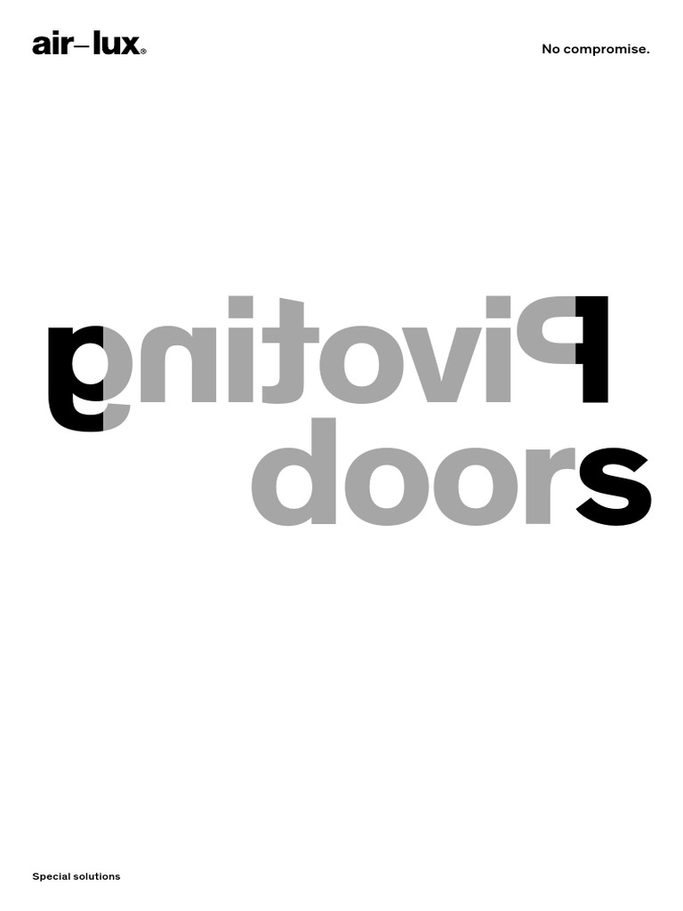 ALX 0070 Pivot Flyer en GzA | PDF | Door | Manufactured Goods