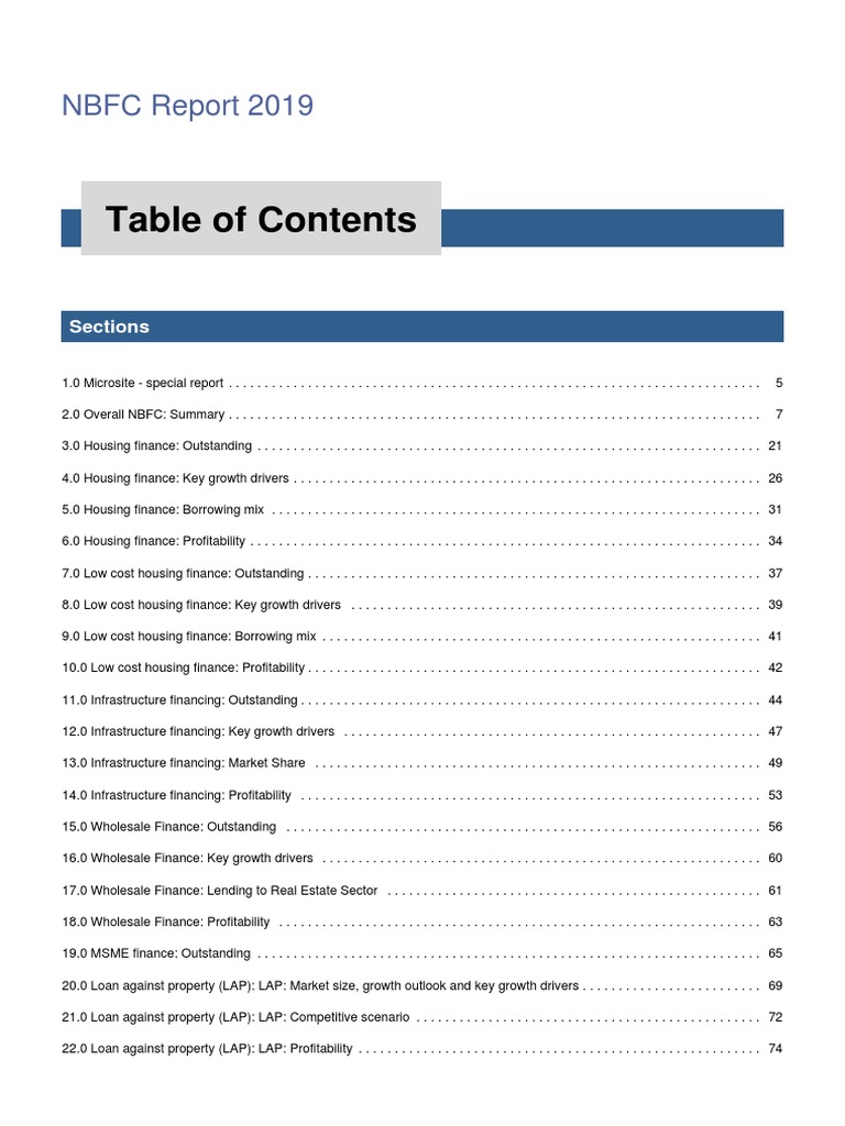 NBFC Report 2019 PDF | PDF | Securitization | Non Bank Financial ...