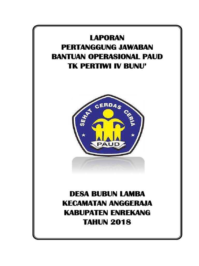 Laporan Akhir Bop TK | PDF