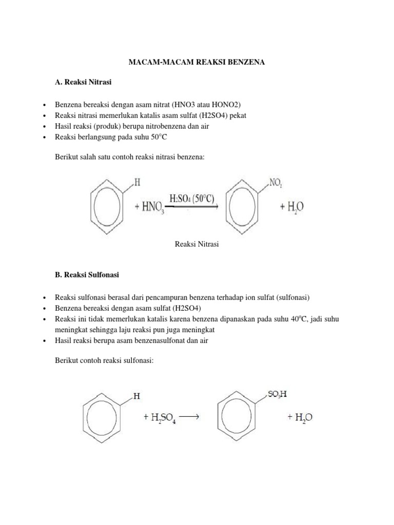 Nitrasi Benzena | PDF