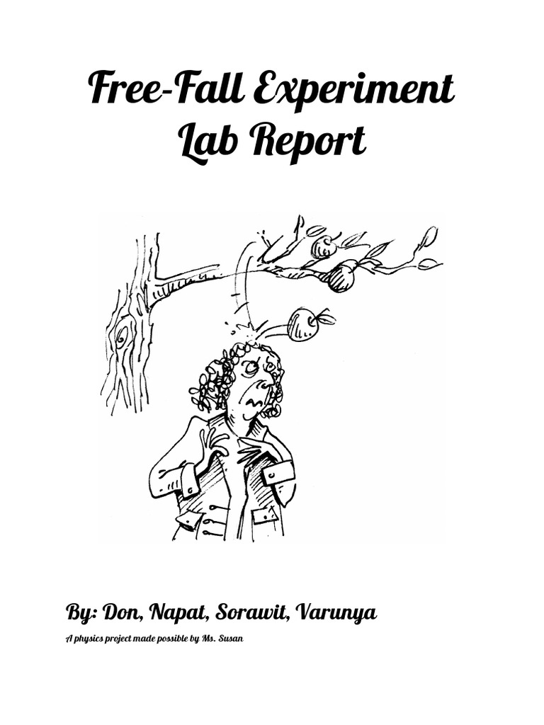 Free-Fall Experiment Lab Report | PDF | Gravity | Force
