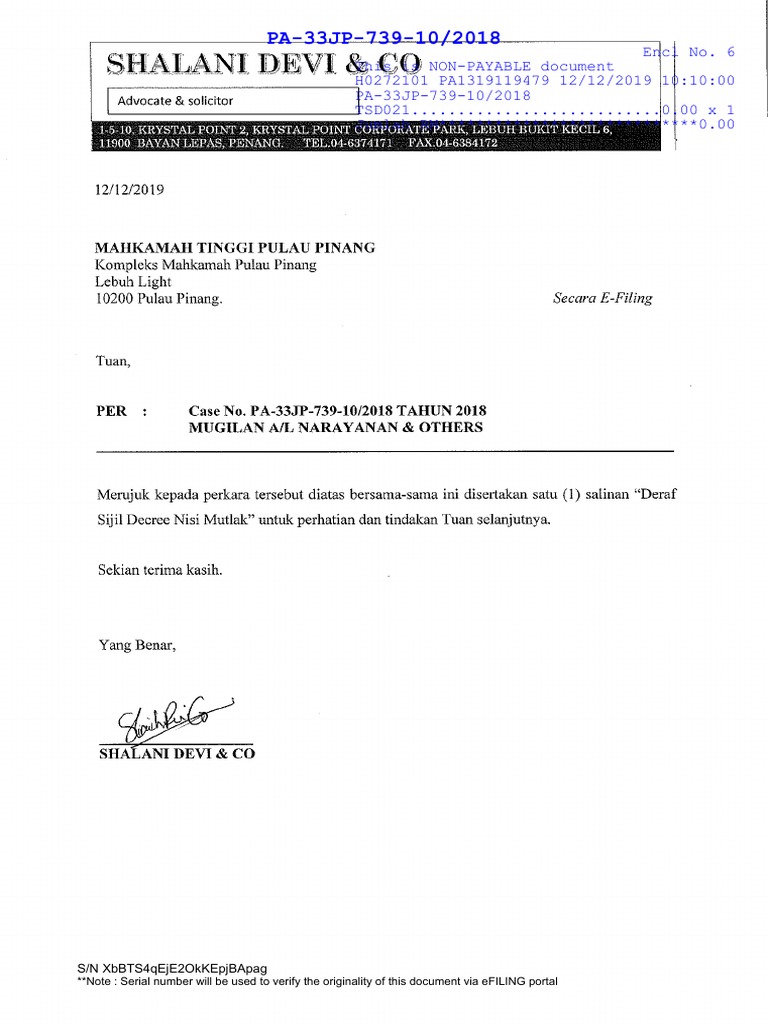 Sijil Decree Nisi Mutlak +@002 | PDF