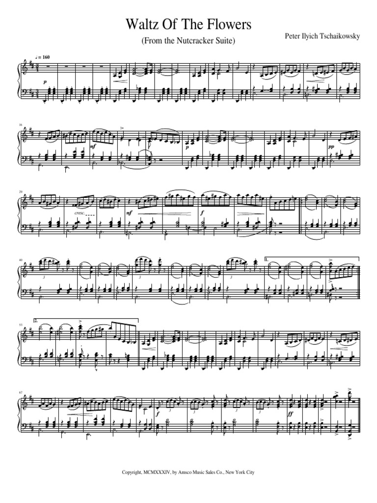 Waltz of The Flowers - Tschaikowsky | PDF | Nature