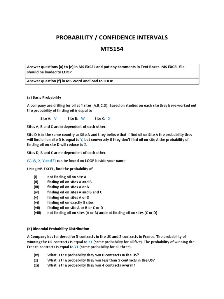 Probability and Confidence Intervals Analysis | PDF | Confidence ...