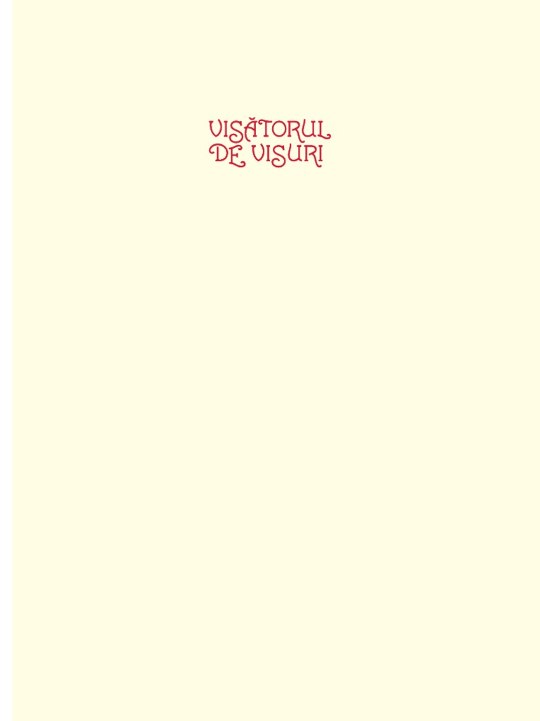Visatorul de Visuri PDF | PDF