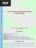 Test Boehm de Conceptos Básicos Infantil | PDF