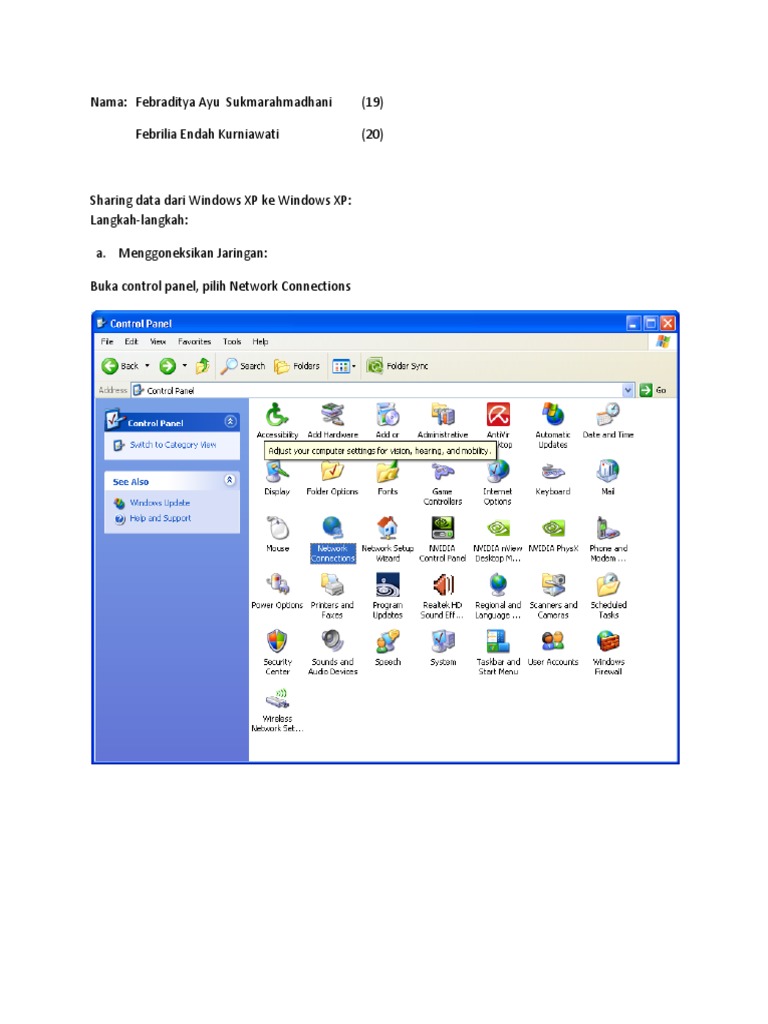 Sharing Data Dari Windows XP Ke Windows XP | PDF