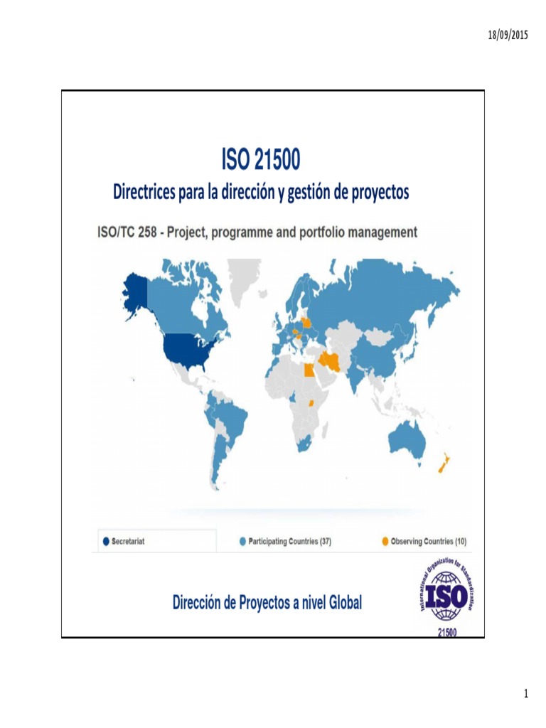 Lectura 5 ISO 21500 | PDF | Organización internacional para la ...