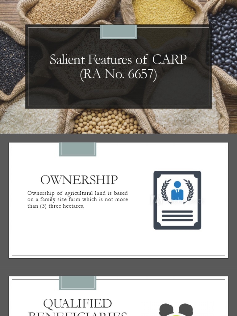 Salient Features of CARP | PDF