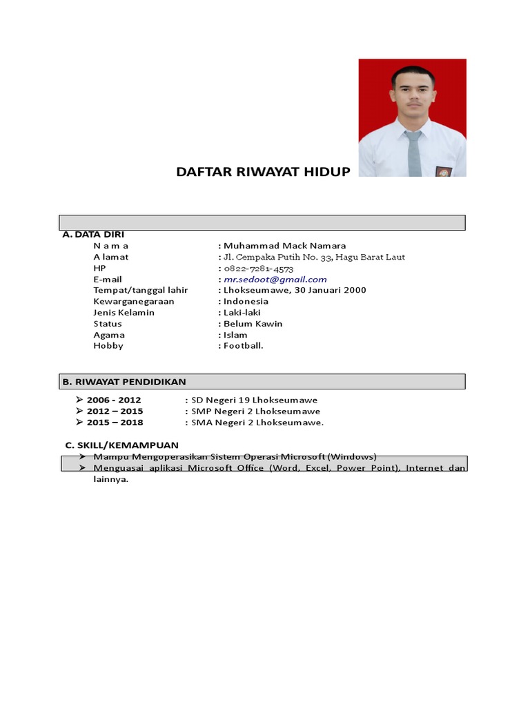 Contoh CV | PDF