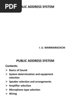 Public Address System Overview | PDF | Loudspeaker | Computer Network