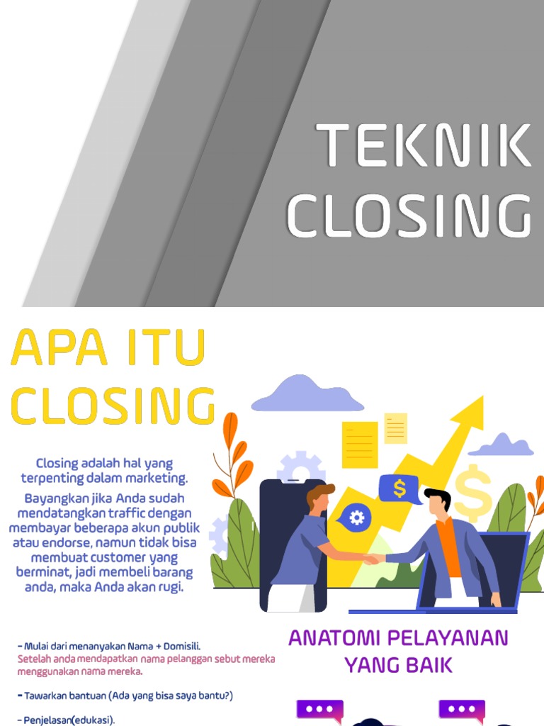 Teknik Closing Fix | PDF | Pengembangan Diri