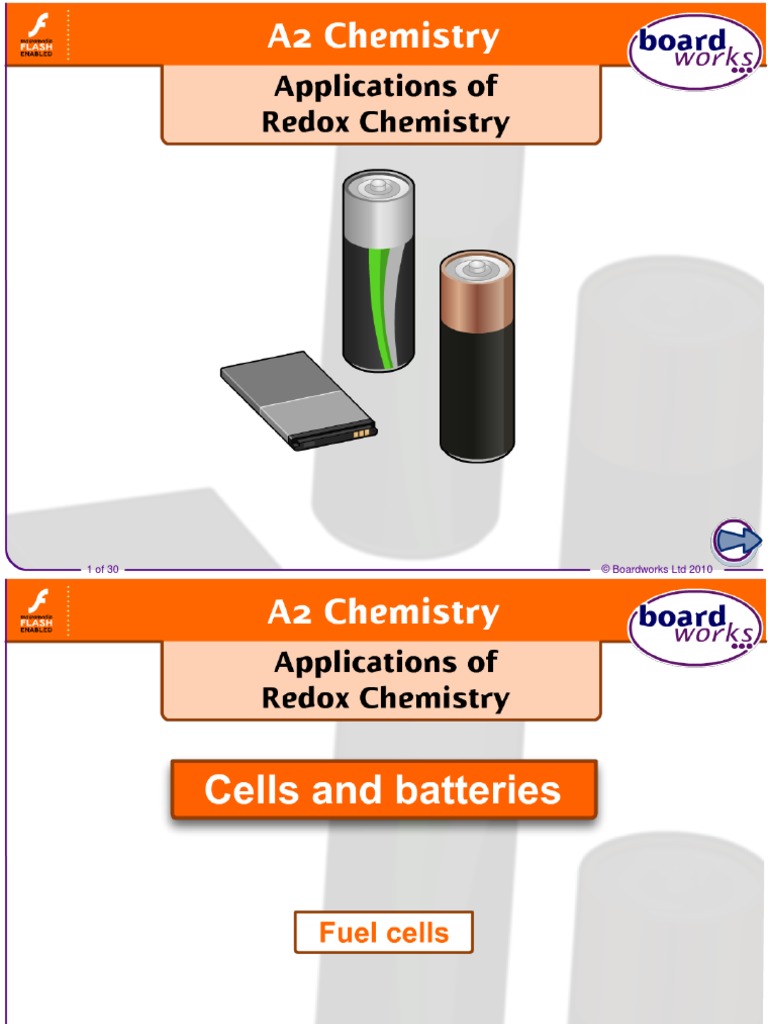 Application of Redox Chemistry | PDF | Rechargeable Battery | Fuel Cell