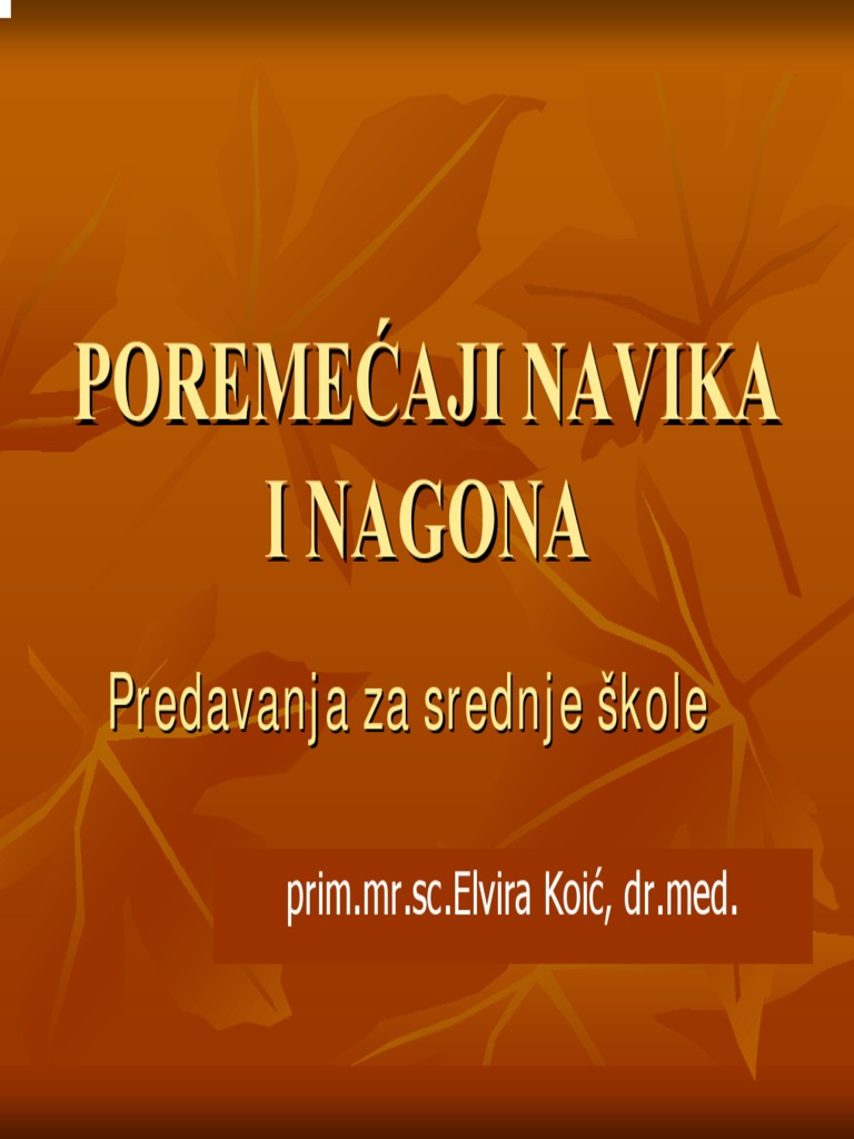 POREMEcAJI NAVIKA I NAGONA1 PDF | PDF