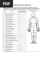 Kuesioner Peta Tubuh Nordic Kesakitan | PDF
