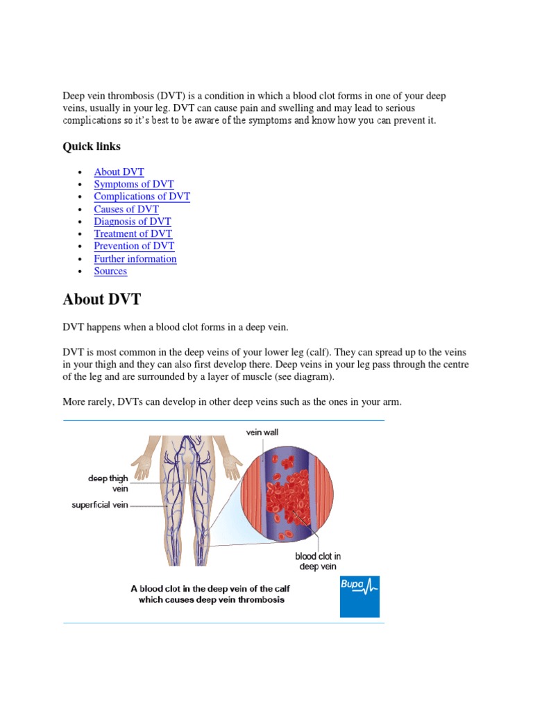 DVT | PDF | Vein | Thrombosis