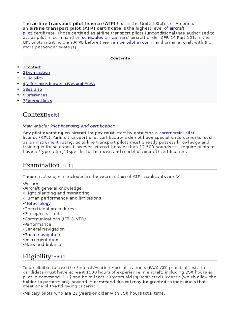 Atpl | Download Free PDF | Aerospace | Aeronautics