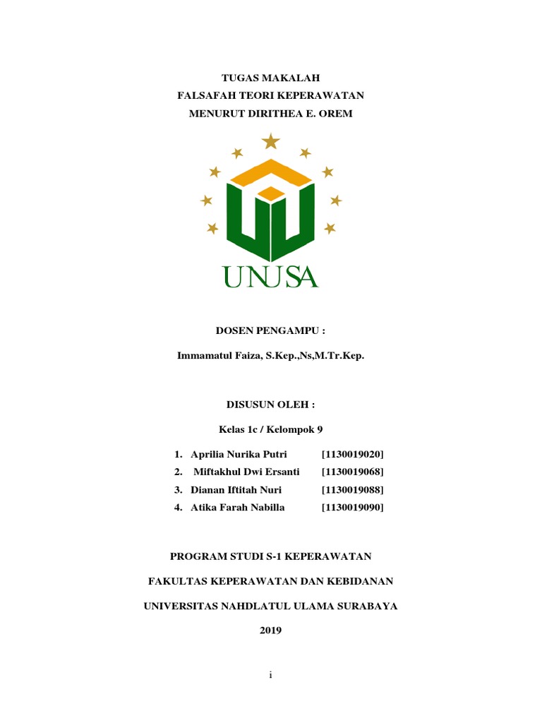 Dorothea E.orem | PDF | Karier & Perkembangan