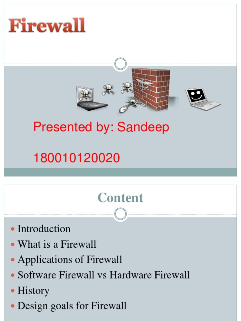 Firewall Presentation | PDF | Firewall (Computing) | Computer Network