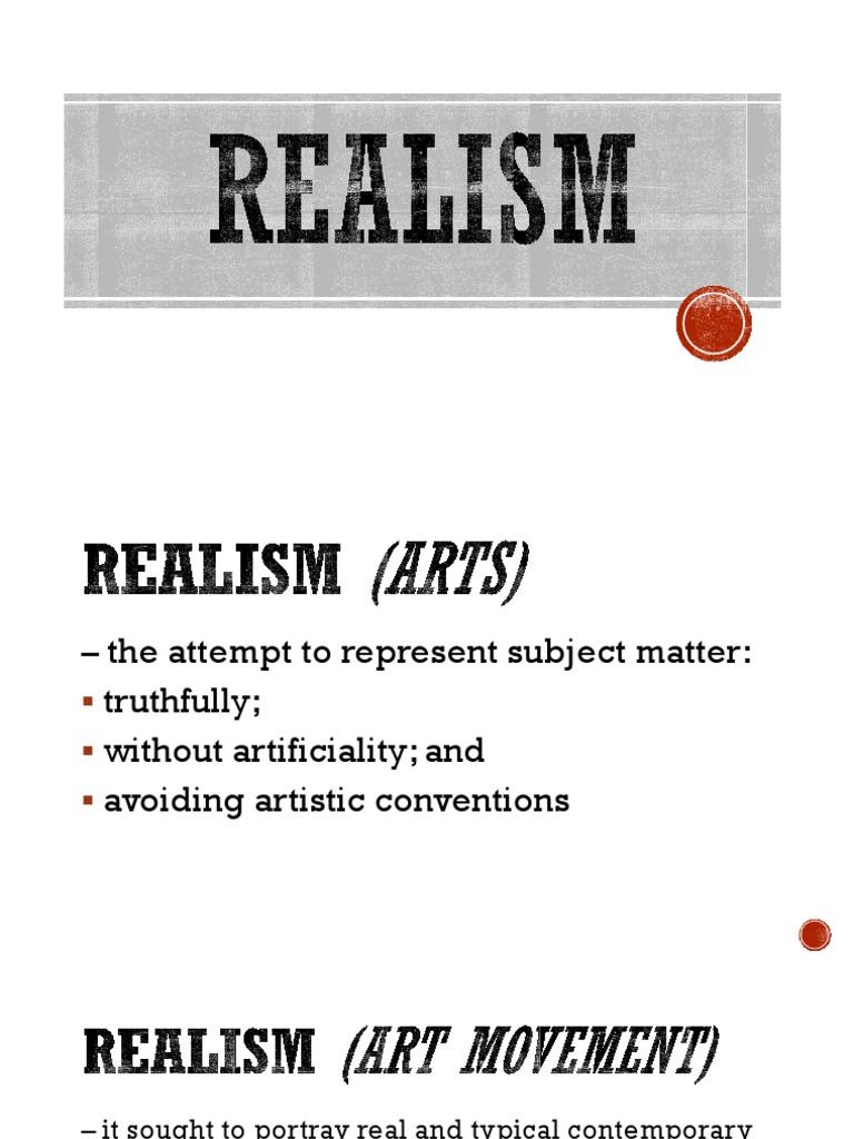 Realism | PDF | Realism (Arts) | Paintings