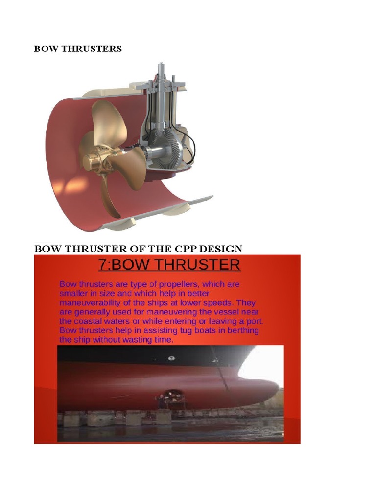 Bow Thruster | PDF | Pump | Transmission (Mechanics)