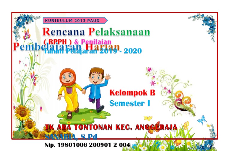 Contoh Sampul RPPH TK 2019 | PDF