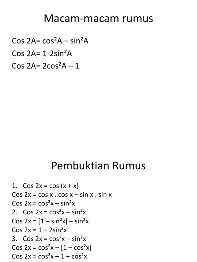 Macam-Macam Rumus | PDF