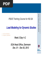Dynamic Modelling Using PSSE Software | PDF | Electric Generator ...