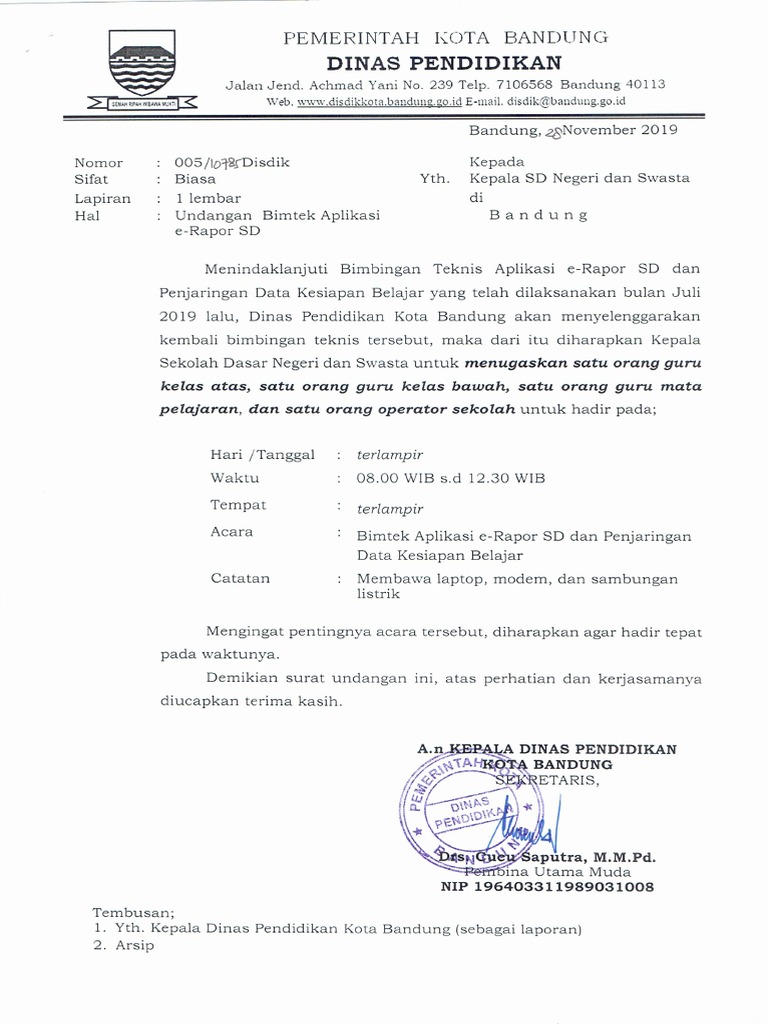 Undangan e Rapor PDF | PDF