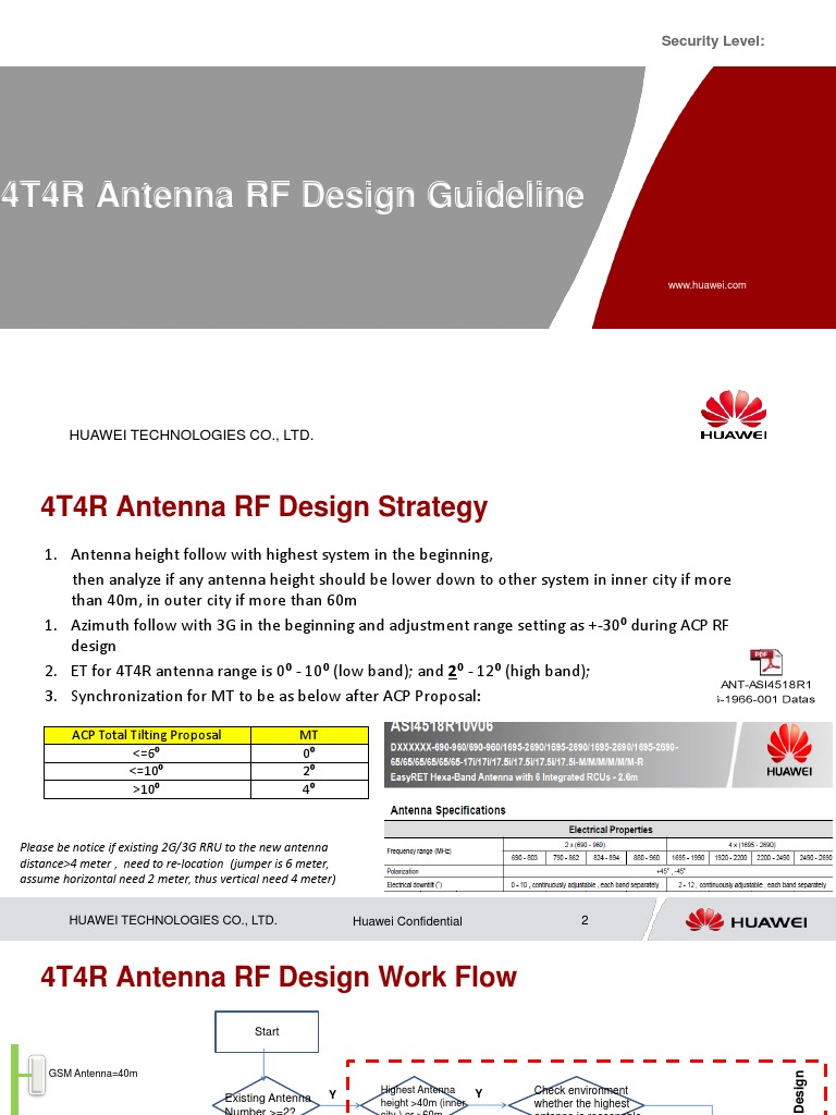 4T4R Antenna RF Design Guidelines | PDF | Antenna (Radio ...