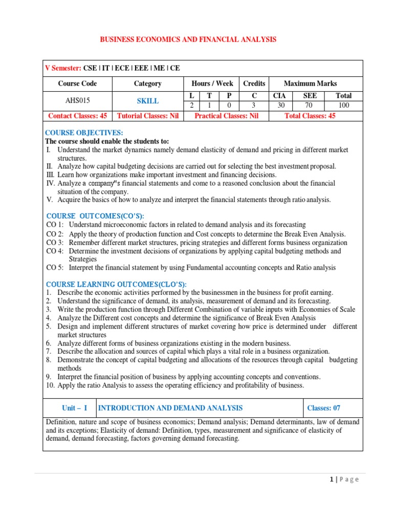Befa R16 Syllabus - 1 PDF | PDF | Production Function | Monopoly