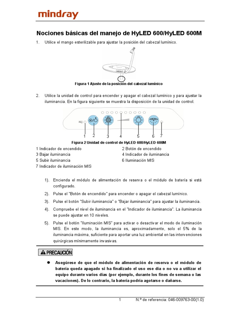 Guía de Uso HyLED 600/600M | PDF | Tecnología