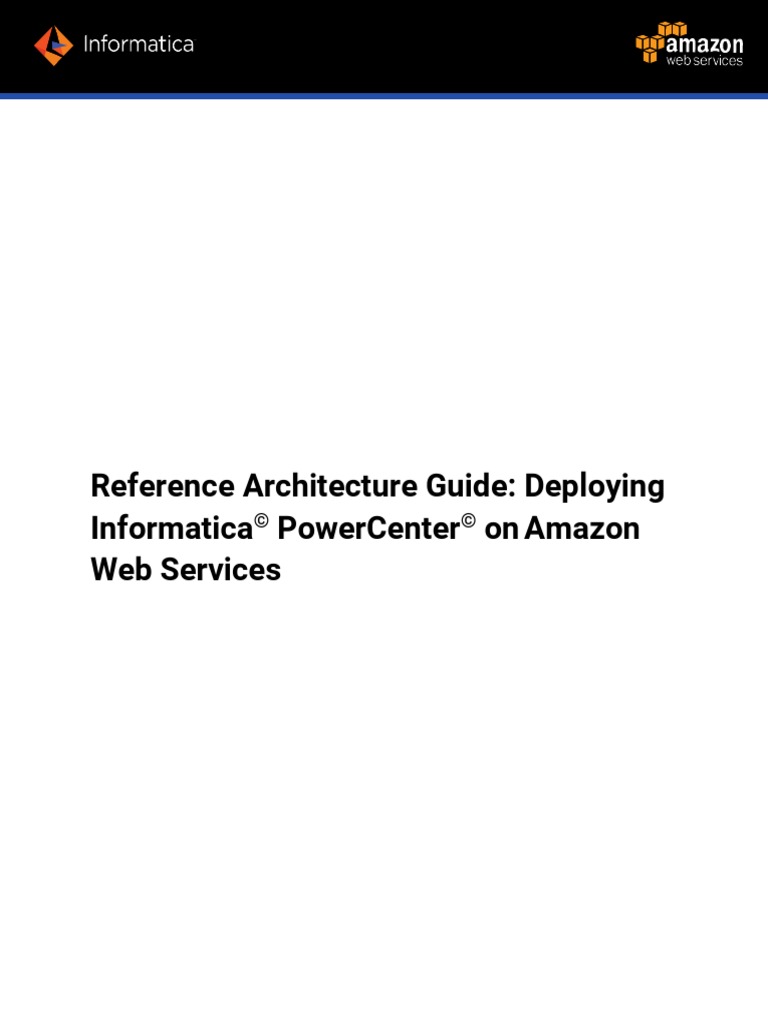 PowerCenter On AWS Architecture | PDF | Amazon Web Services | Cloud ...