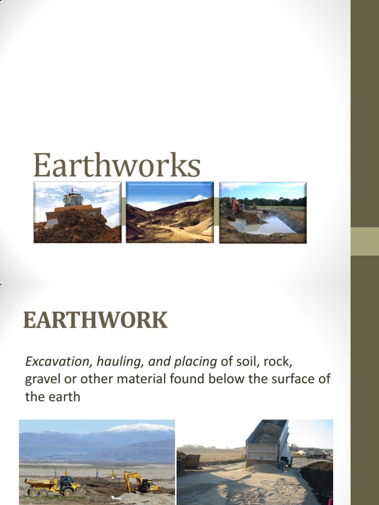 Earthworks | PDF | Area | Soil