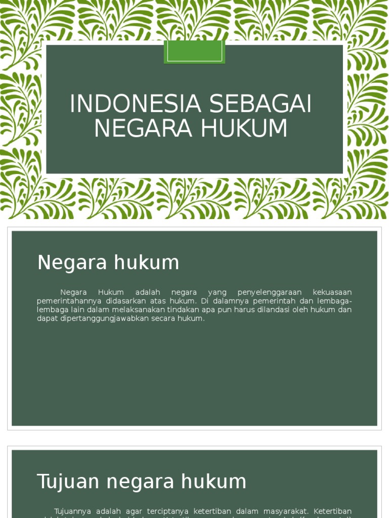 Indonesia Sebagai Negara Hukum Kel 8 | PDF