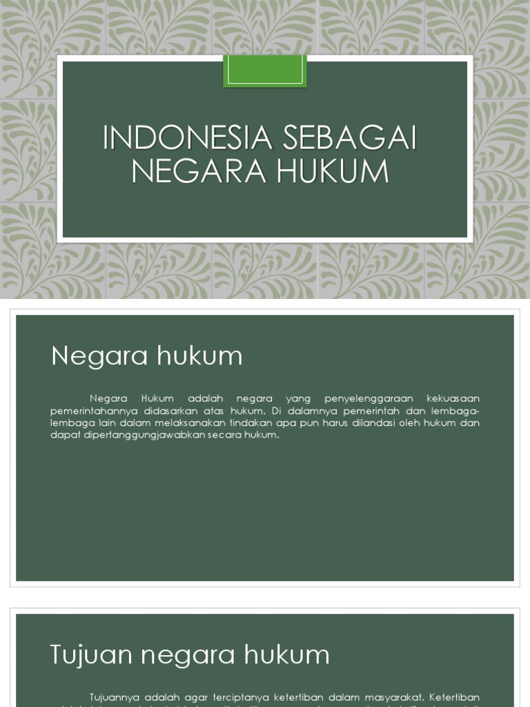 Indonesia Sebagai Negara Hukum Kel 8 | PDF
