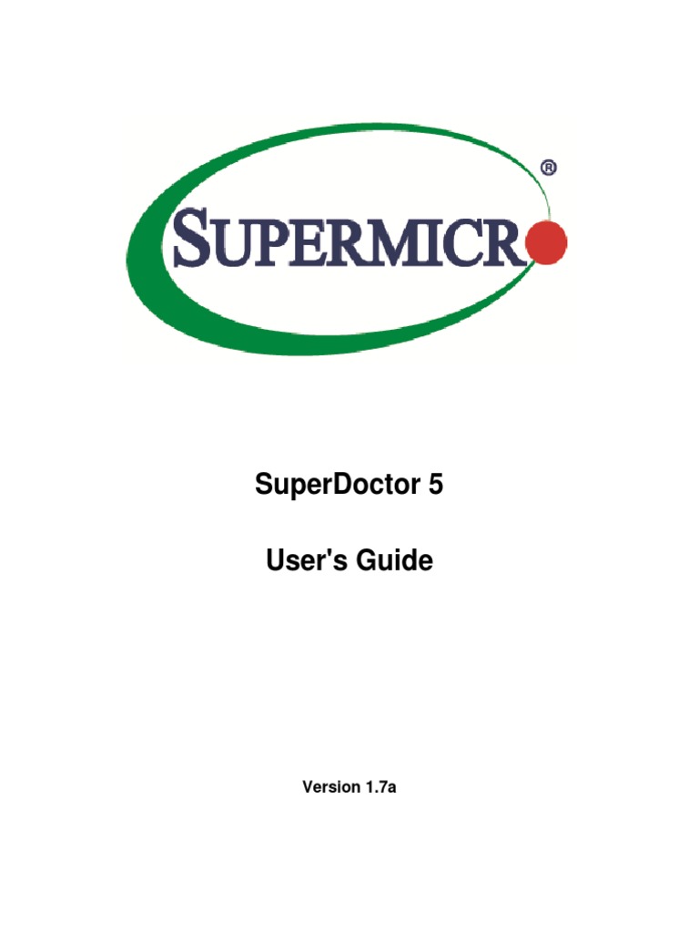 SuperDoctor5 UserGuide | Download Free PDF | Port (Computer Networking) | Java Virtual Machine