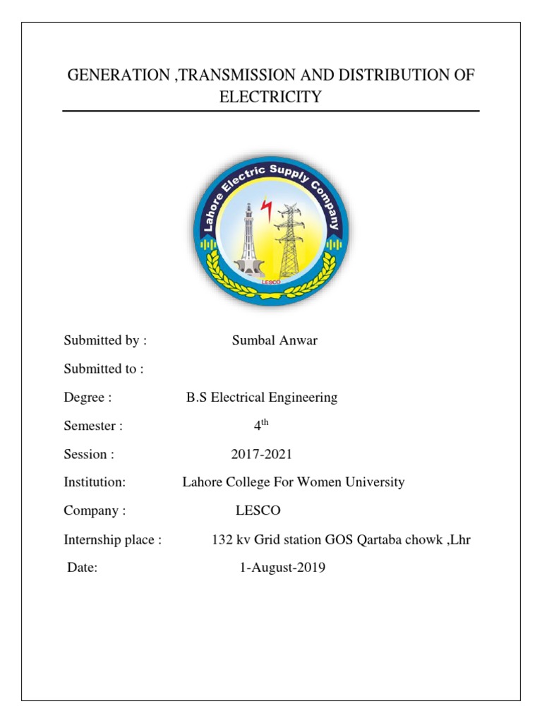 Generation Transmission and Distribution | PDF | Electrical Substation ...