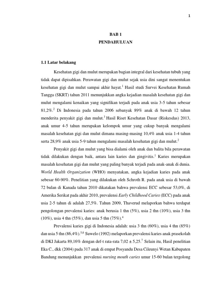 Efektivitas Tektik Roll Dan Teknik Fones Dalam Menurunkan Indeks Plak ...