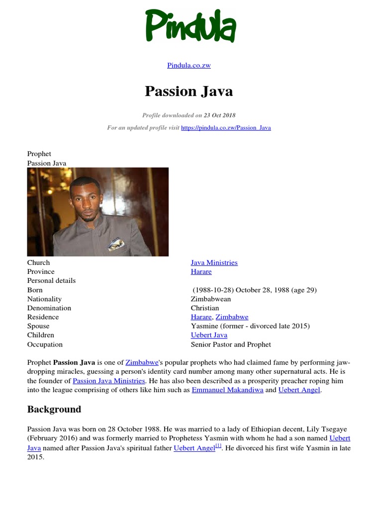 Passion Java | Download Free PDF | Religious Behaviour And Experience